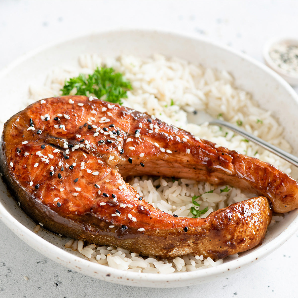 Firecracker Salmon Rice Bowl – Johnny's Fine Foods